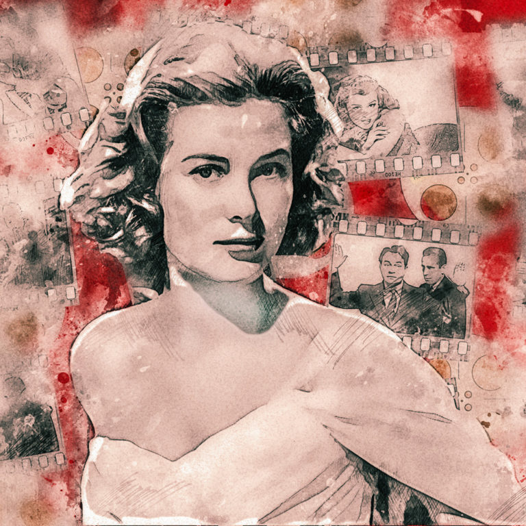 Wandbild Grace Kelly Wall Art - Illustration vom Künstler Mik Roge